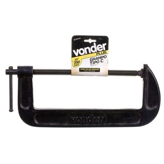 Grampo Tipo C 10" Vonder Plus - Grampo Tipo C 10" Vonder Plus - VONDER