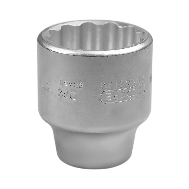 Soquete estriado 2" encaixe 3/4" D32 Gedore - Soquete estriado 2" encaixe 3/4" D32 Gedore - GEDORE