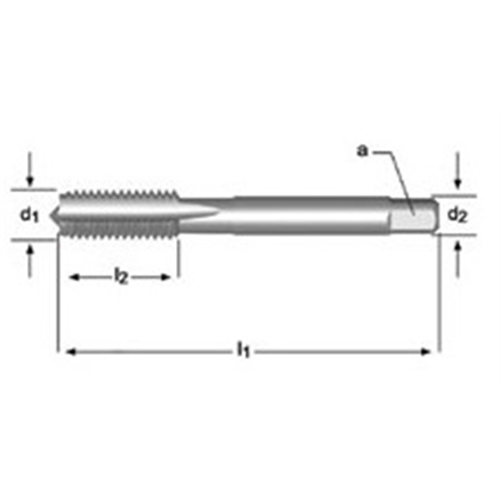 Macho manual aço rapido HSS para rosca UNC 3/8" X 16 com 2 peças Dormer ...