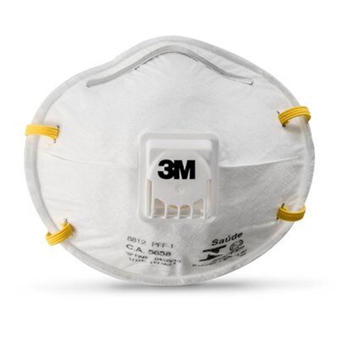 Mascara 3M 8812 PFF1 Poeiras e Nevoas ABNT NBR 13698 descartavel ...
