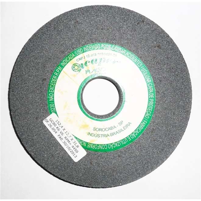 Rebolo Metal Duro 6x1/2x1.1/4 G80 videa 000660 Icaper - Rebolo Metal Duro 6x1/2x1.1/4 G80 videa ...