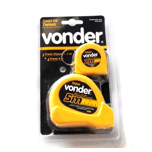 trena de Aço 5m x 3/4" mais brinde trena 2mt Vonder - trena de Aço 5m x ...