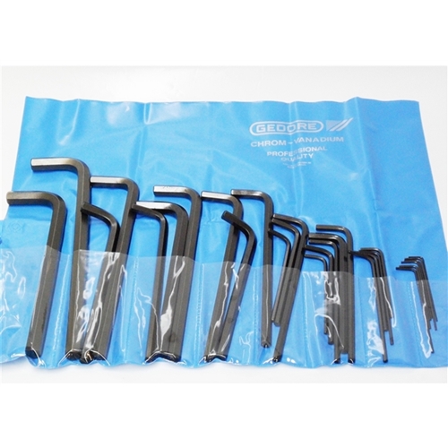 Jogo de chave allen longa 1,5 a 14 mm e 1/16" a 9/16" 42L28MP 28 Peças ...