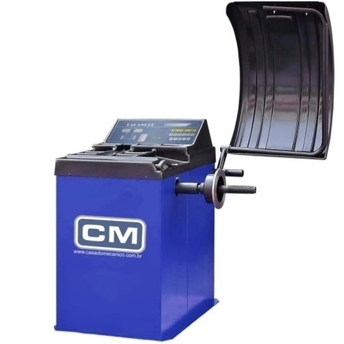 Balanceadora de rodas motorizada monofásico azul CM - Balanceadora de ...