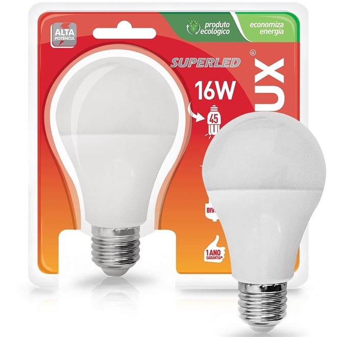 Lampada Led Redonda Alta Potência 30w 6400K Branca Fria 05542 Ourolux ...