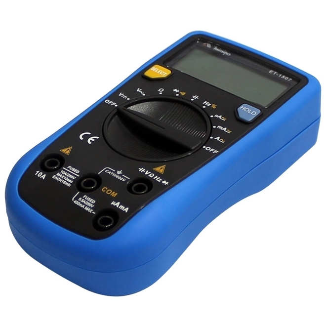 Multimetro Digital Categoria III 600V AC/DC ET-1507 Minipa - Multimetro ...