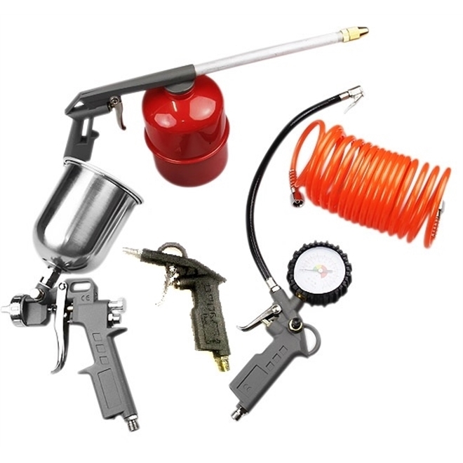 Kit Compressor de Ar com Pistola Pintura 5 peças WPKIT5 Pressure - Kit ...