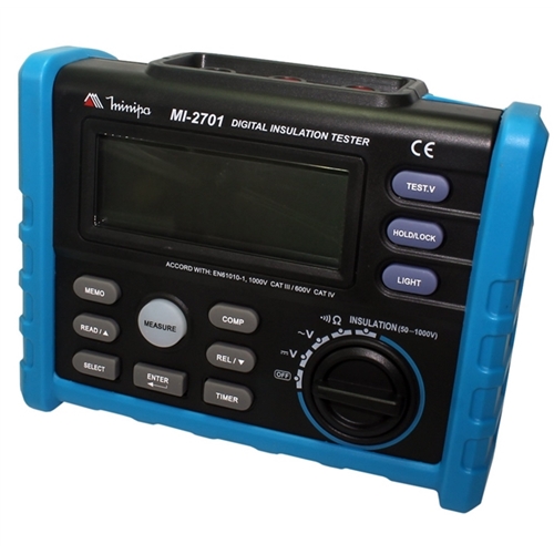 Megometro digital MI-2701 CAT IV 600w ac/dc Minipa - Megometro digital ...