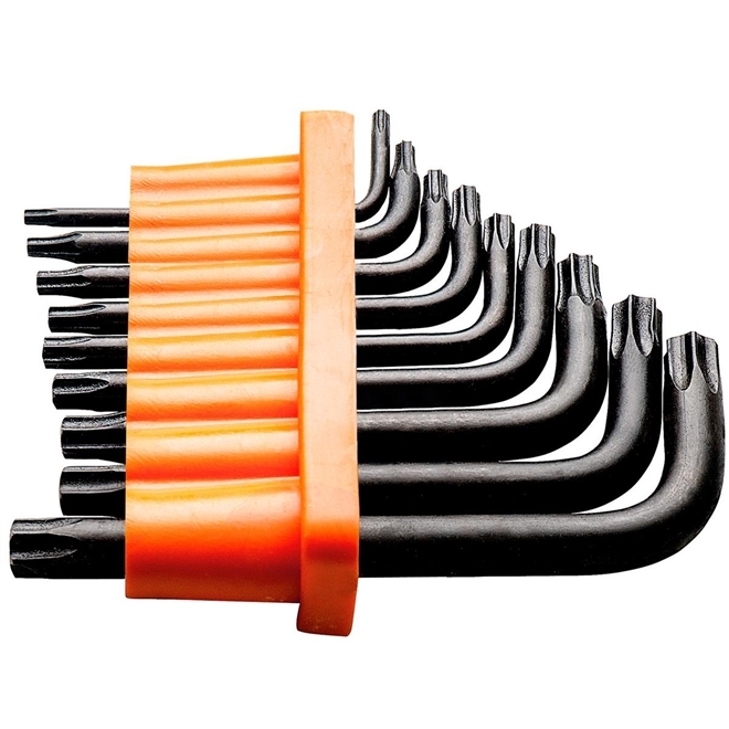 Chave torx tipo "L" jogo com 15 peças T7 a T60 44450215 Tramontina Pro ...