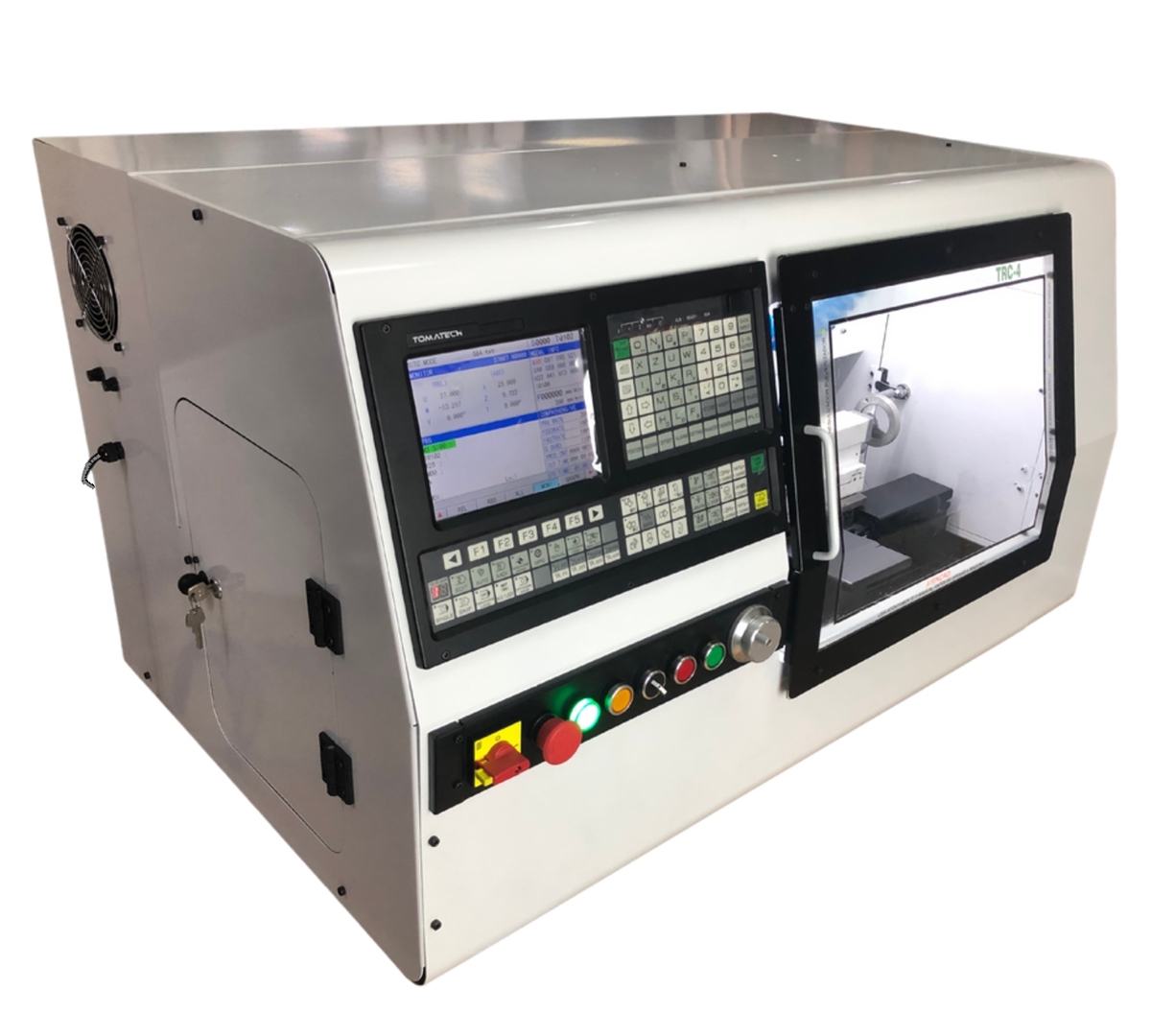 Torno CNC TRC4 NR12 com fuso esfera e motor servo na placa com laudo ...