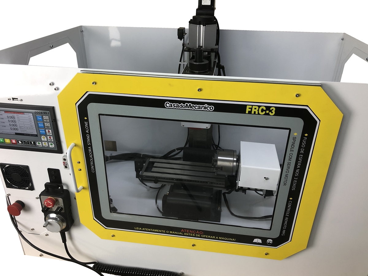Fresadora CNC FRC-3.1 Casa do Mecanico com 4 eixo - Fresadora CNC FRC-3 ...