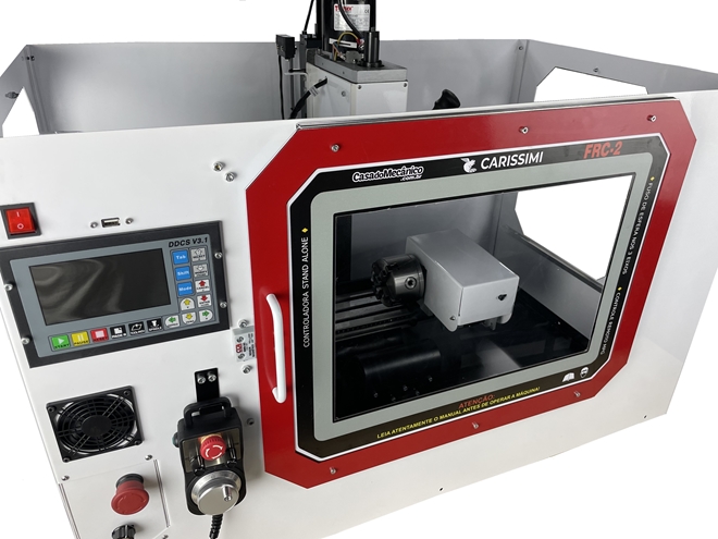 Fresadora CNC FRC-2.1 com 4 eixo Casa do Mecanico - Fresadora CNC FRC-2.1 com 4 eixo Casa do ...