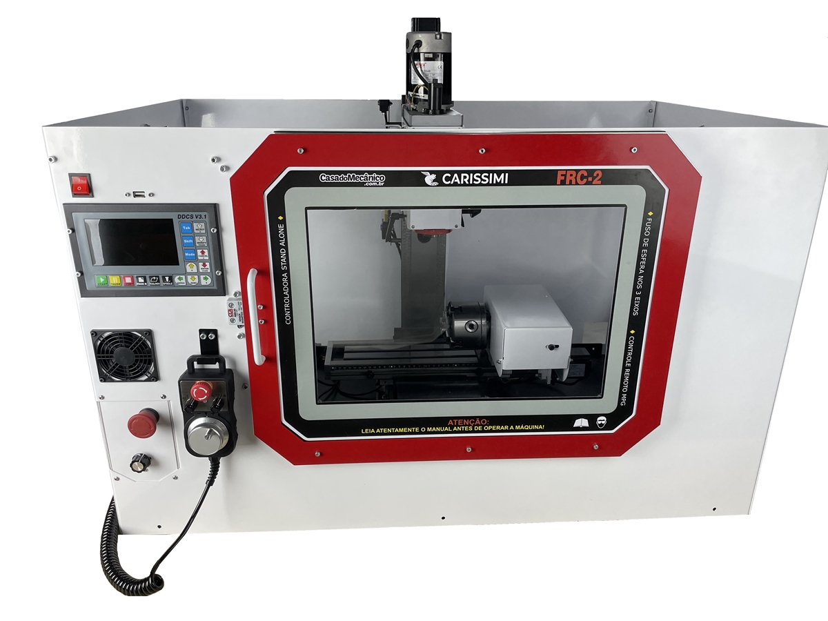 Fresadora CNC FRC-2.1 com 4 eixo Casa do Mecanico - Fresadora CNC FRC-2.1 com 4 eixo Casa do ...